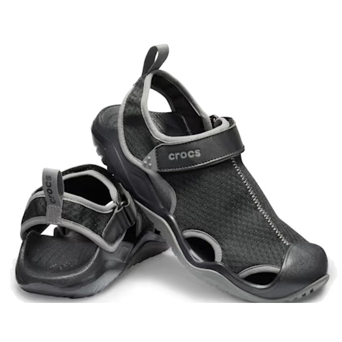Crocs -Mens Swiftwater Mesh Deck LiteRide Sandal Black