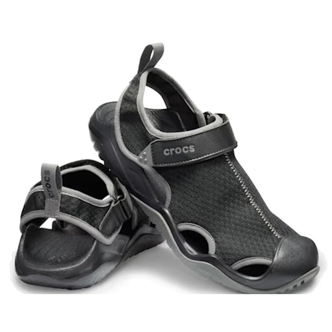 Crocs -Mens Swiftwater Mesh Deck LiteRide Sandal Black