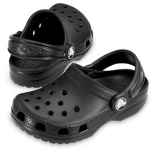 Black Kids Crocs for school Classic Free Shipping