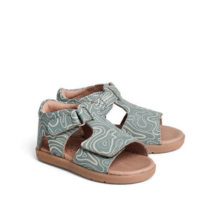 Pretty Braver Bailey First Walker Sandal Open Toe Blue Ripple